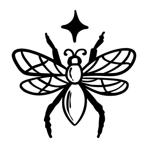 Doodle Bug Insect A Magical Object Sketch 46709763 Vector Art At