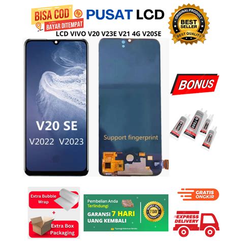 Jual LCD VIVO V20 V23E V21 4G FULLSET AMOLED SUPORT FINGERPRINT Shopee Indonesia