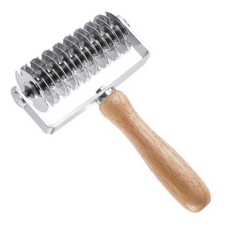 Dough Lattice Roller Cutter Stainless Steel Pastry Roller Cutter Baking