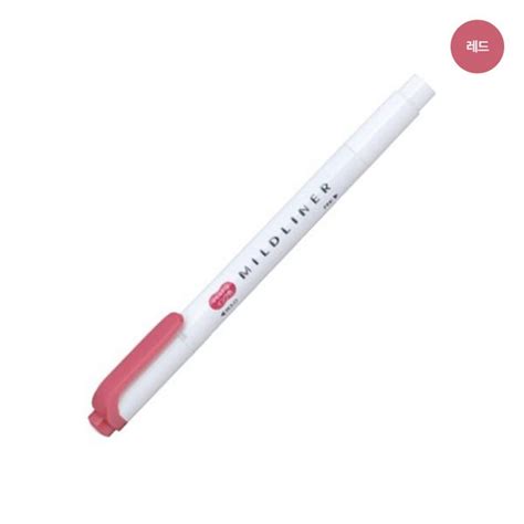 형광펜기타 제브라 마일드라이너 레드 Wkt7 Mr14mm 40mm 레드 코랩샵 Kolab 연구용 기자재 실험용 기초 소모품 및 연구 장비 전문 쇼핑몰