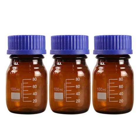 3 Pcs Glass Sampling Bottle Sample Containers Reagent Water £1699 Picclick Uk