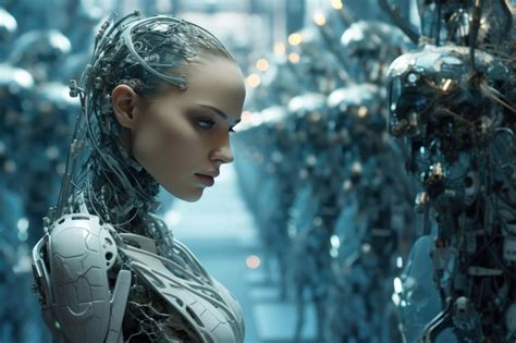 Premium AI Image | Artificial Intelligence and futuristic concept Human ...