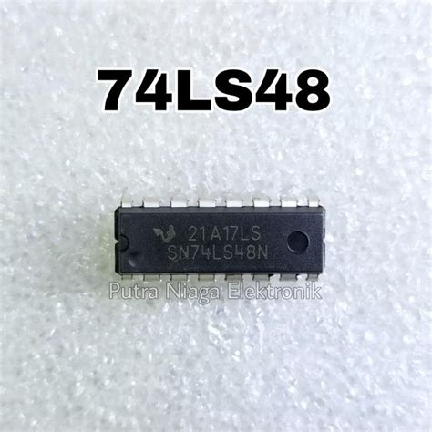 Jual Ic Ttl 7448 74ls48 Bcd To Seven Segment Decoder Sn74ls47n Dip 16p Putr4n14 Diminati Banget