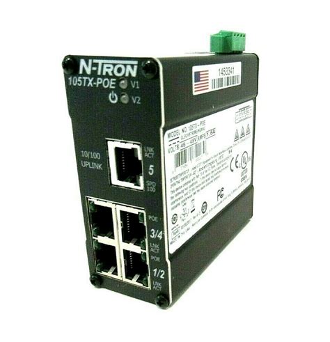 NEW RED LION CONTOLS TX POE ETHERNET SWITCH TXPOE SB Industrial Supply Inc