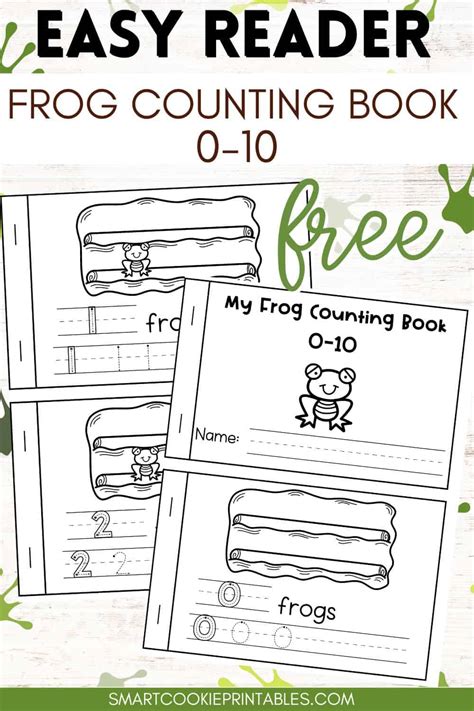 Free Frog Number Tracing Counting To Book Printable Smart Cookie