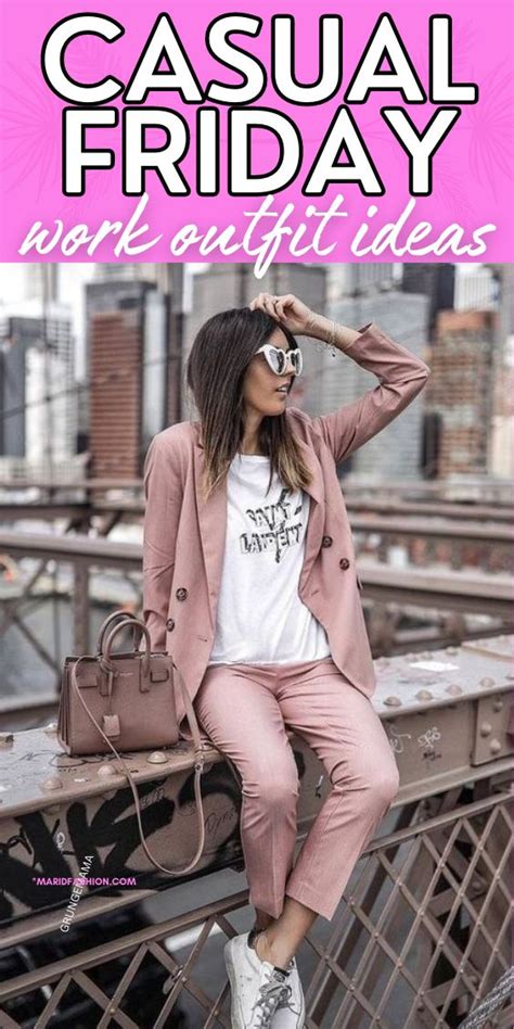 Chic Ways To Style Modern Casual Friday Work Outfits Friday Jeans Day