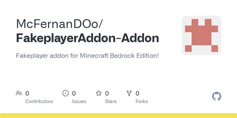 Github Mcfernandoo Fakeplayeraddon Addon Fakeplayer Addon For Minecraft Bedrock Edition