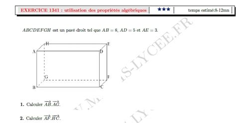 MATHS LYCEE FR exercice corrigé maths terminale spécialité Produit