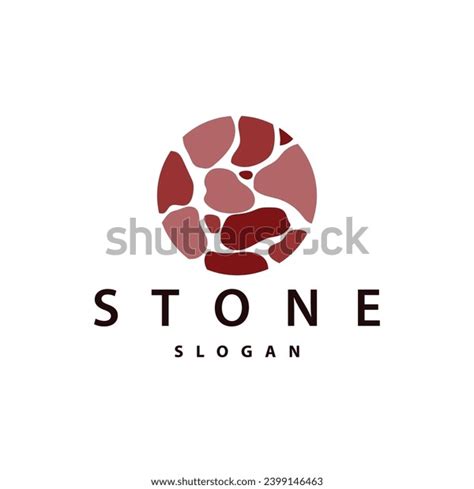 Stone Logo Premium Elegant Design Stone Stock Vector Royalty Free