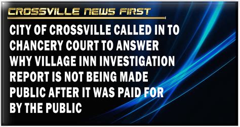 City Of Crossville Sued For Not Releasing Village Inn Report