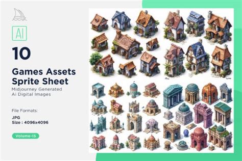 Games Assets Sprite Sheet Set Graphic By Shahsoft · Creative Fabrica