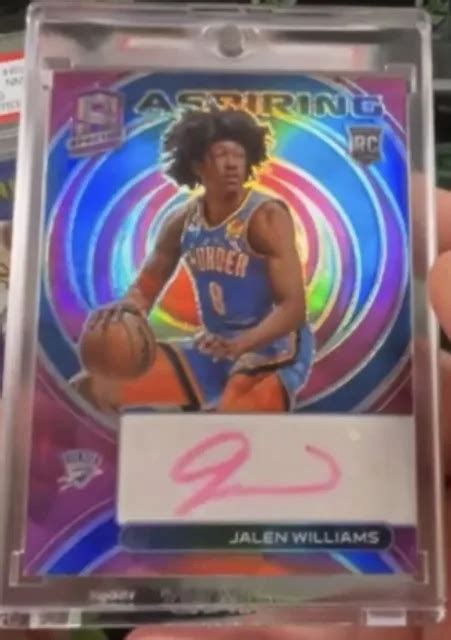 2022 23 Panini Spectra Jalen Williams Aspirant Rose Prizm Recrue Rc