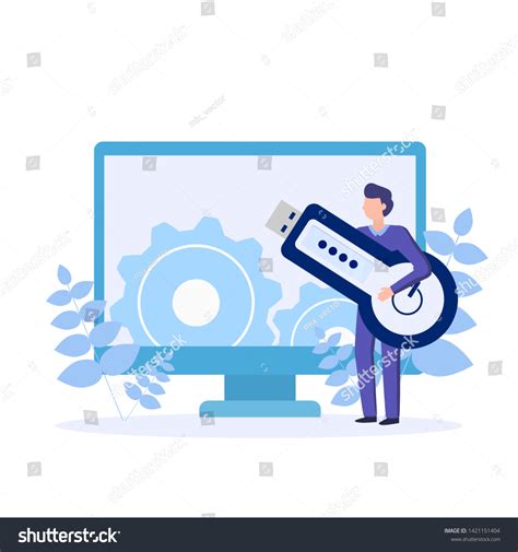Rsa Token Man Holding Rsa Token Stock Vector Royalty Free 1421151404 Shutterstock