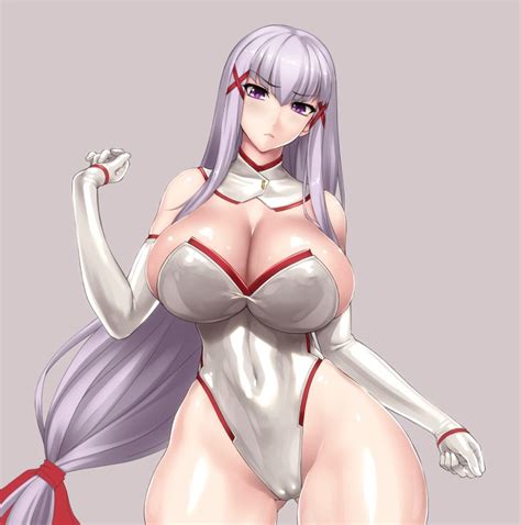 Rule 34 Bangs Bare Legs Bare Shoulders Blush Breasts Cameltoe