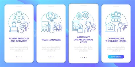 Blue Gradient Mobile App Onboarding Screen Illustrating Transformation
