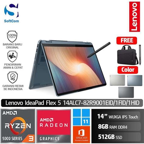 Jual Lenovo Ideapad Flex 5 14alc7 1eid 1fid 1hid Laptop 2 In 1 Amd