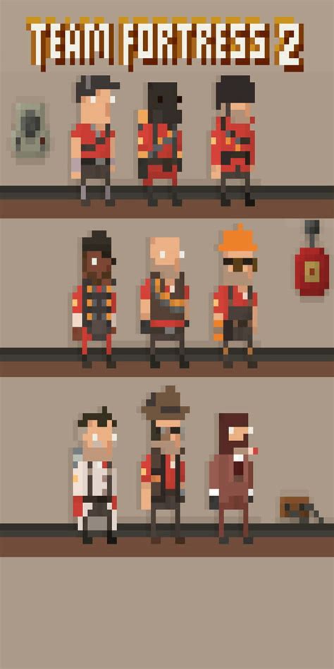 Download Animated Art Characters Pixel 3 Tf2 Background