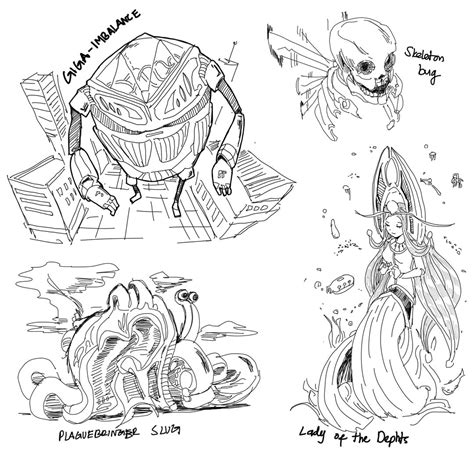 Heres Some Random Sketching With A Pinch Of Character Designing And