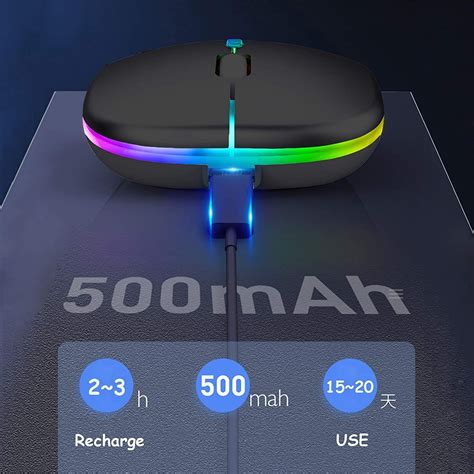 Безжична мишка Bluetooth Led Slim 2 4 Ghz Usb Черна Emag Bg