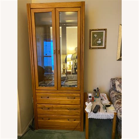 Solid Oak Wall Unit Aptdeco