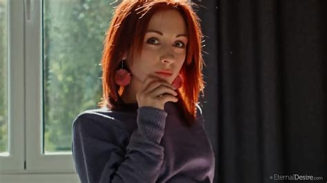 Charming Redhead Shows Naked Body