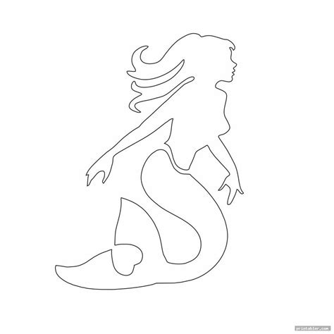Little Mermaid Printable Stencils