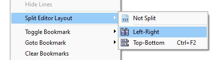 Keyboard Shortcut For Split Editor Layout Left Right Toad For