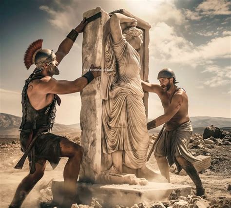 Youngsub 기원전 490년 마라톤 전투에서 페르시아인들은 예상했던 승리를 기념하기 위해 거대한 대리석 블록을 가져왔습니다 그러나 그리스인들이 승리하여 이를 지나친