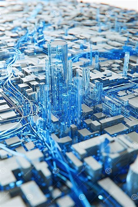 A Complex 3d Gis Network Map Visualizing Urban Planning And Spatial