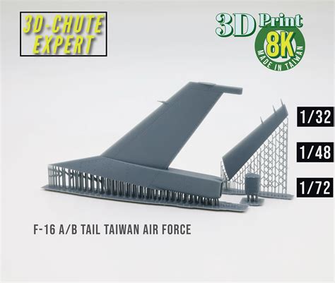 F 16a B Tail Taiwan Air Force 3d Chute Expert