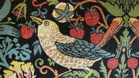 Strawberry Thief Tapestry By William Morris Arts And Crafts Tapestries