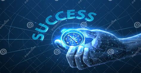 Compass In Digital Hand Business Strategic Explorer Vision Crisis