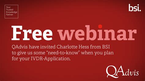 Free Webinar Ivdr Application Process What Do You Need To Know