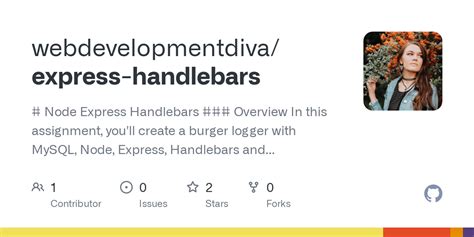 GitHub Webdevelopmentdiva Express Handlebars Node Express