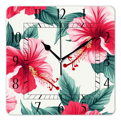 12 Inch Wall Clock Battery Operated Square Clock Decorative For Office