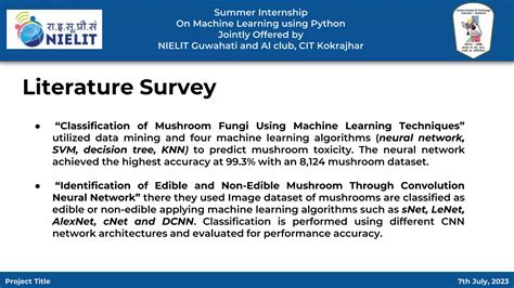 Mushroom Classification Using Machine Learning Pptx