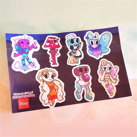 Dandy World Stickers Etsy