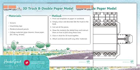National Simultaneous Storytime 2025 3d B Double Truck Craft