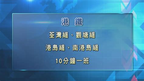 【風暴小犬】港鐵指維持有限度服務 班次較疏 無綫新聞tvb News