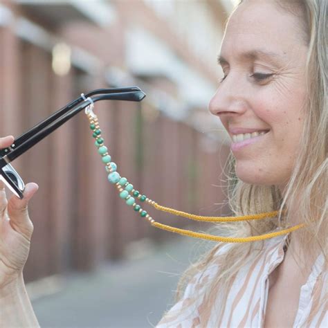 Crochet Glasses Chain Crochet Glasses Cord With Beads Womens Eyewear