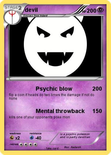 Pokémon Devil 1109 1109 Psychic Blow My Pokemon Card