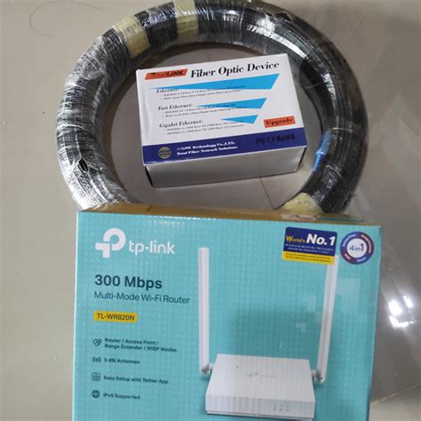 Jual Paket Fiber Optik Kabel Fo Htb Netlink Router Tplink Kab Sleman