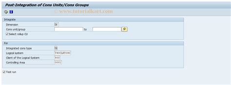 CXNT SAP Tcode Subsequent Integration Of Org Units