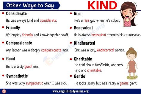 Kind Synonym List Of Useful Synonyms For Kind With Examples