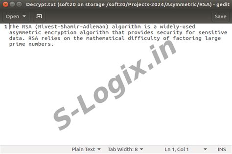 Rsa Algorithm Based Encrypt And Decrypt The Text File Using Java S Logix