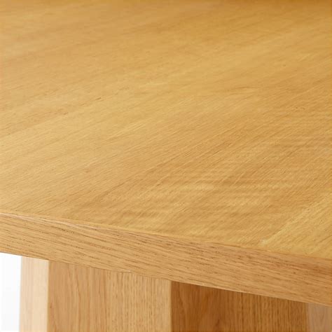 bancroft rectangular oak wood dining table 90 reviews cb2