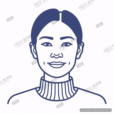 Ai创作图正面人物插画 中年妇女插画 微信人物头像设计 人物头像美女插画 人脸简笔画 人物头像插画女孩 插画人物头像女孩 汉族女性头像 简笔画
