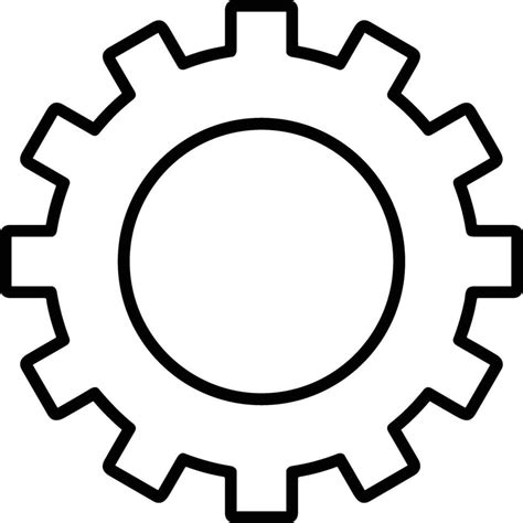 Gear Setting Symbol Icon Vector Image Illustration Of The Industrial