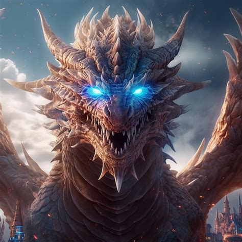 Premium Ai Image Godzilla With Glowing Eyes And Huge Claws In Front