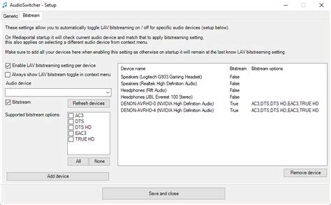 Audio Switcher Mediaportal